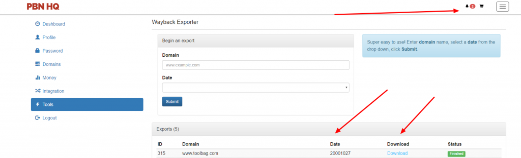 Free SEO Tools - Wayback Machine Downloader - PBN HQ